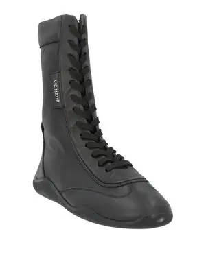 VIC MATIE Leather Lace-up Ankle Boots