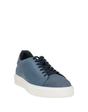 BALDININI Slate Calfskin Perforated Low-top Sneakers