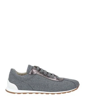 Brunello Cucinelli Textile Fibers And Leather Low-top Sneakers