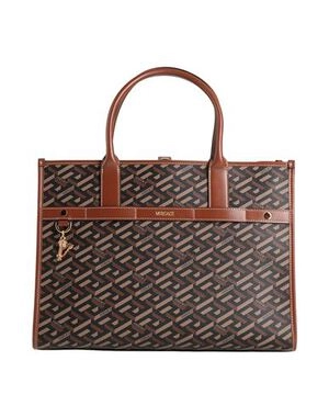 Versace Handbag Polyurethane, Calfskin
