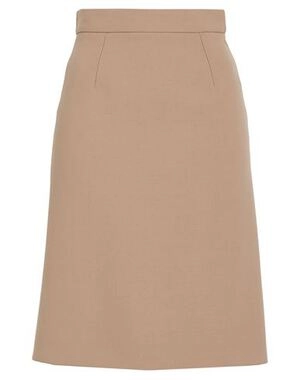 Dolce & Gabbana Midi Skirt Sand Size Virgin Wool