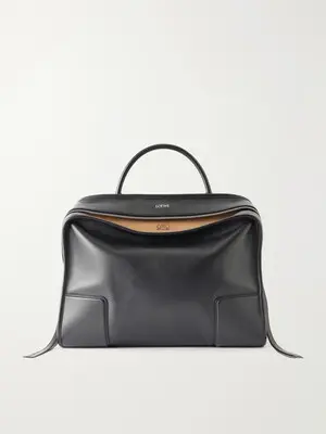 Loewe Amazona Leather Tote Bag - Black
