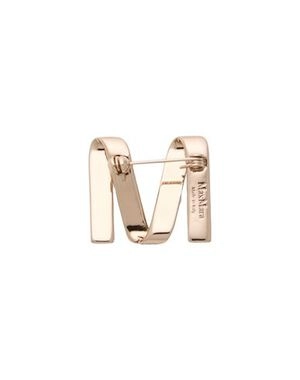 Max Mara Brooch Platinum Metal, Zirconia