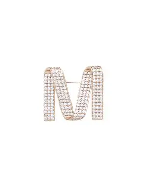 Max Mara Brooch Platinum Metal, Zirconia