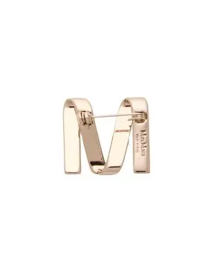 Max Mara Brooch Platinum Metal, Zirconia