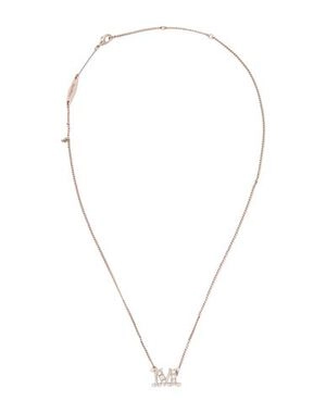 Max Mara Necklace Platinum Metal, Glass - Grey