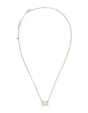 Max Mara Necklace Platinum Metal, Glass