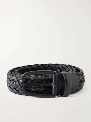 Zegna 3.2cm Braided Leather Belt