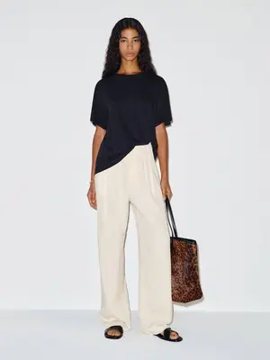 REFORMATION Liam Oversized T-shirt - Black