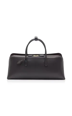 Alaïa Delta Medium Leather Bag - Brown