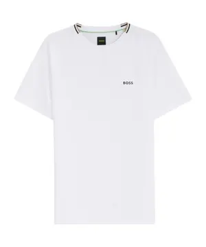 Hugo Boss Logo-print Raglan-sleeve T-shirt - White