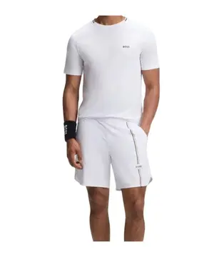 Hugo Boss Logo-print Raglan-sleeve T-shirt - White