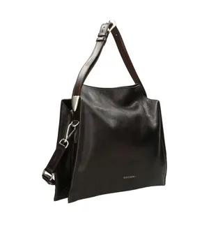 Orciani Logo-embellished Shoulder Bag - Brown