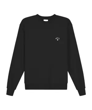 ARTE ANTWERP Logo-embroidered Heart-motif Sweatshirt - Black