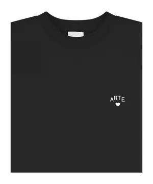 ARTE ANTWERP Logo-embroidered Heart-motif Sweatshirt - Black