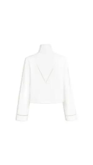 Alaïa High Neck Pocket Detail Top
