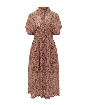 Ba&sh Adena Printed Midi Dress