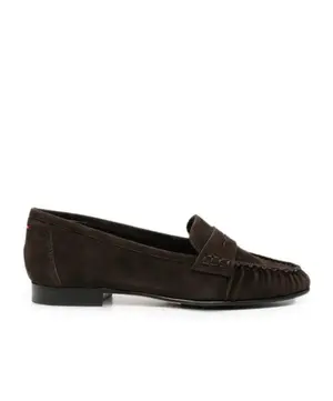 AeydĒ Aldous Suede Penny-slot Loafers - Brown