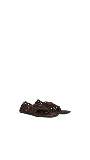 Alaïa Vienne Laser-cut Suede Sandals