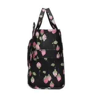Marc Jacobs Vintage Floral Oversized Bow Medium Tote Bag - Black