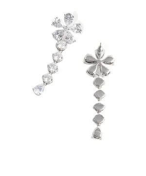 SELF-PORTRAIT Crystal Flower Dangle Earring