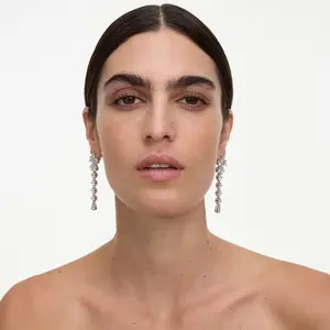 SELF-PORTRAIT Crystal Flower Dangle Earring