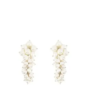 Simone Rocha Cluster Earrings - Pearl