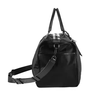 Kiton Nylon Travel Holdall With Leather Details