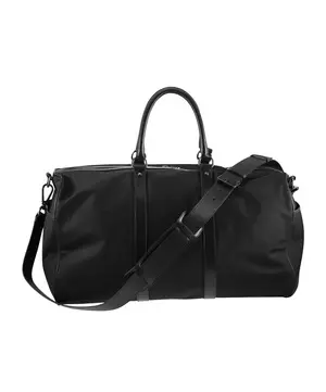 Kiton Nylon Travel Holdall With Leather Details