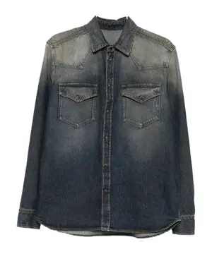 NINE:INTHE:MORNING Long-sleeve Denim Shirt