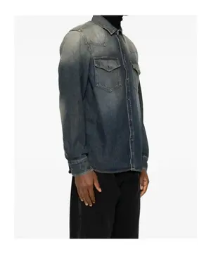 NINE:INTHE:MORNING Long-sleeve Denim Shirt
