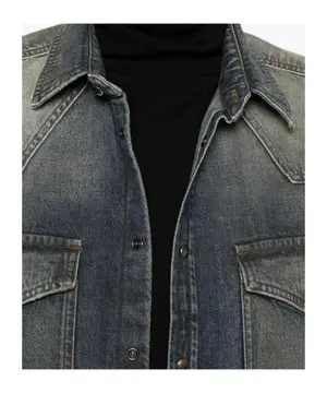 NINE:INTHE:MORNING Long-sleeve Denim Shirt