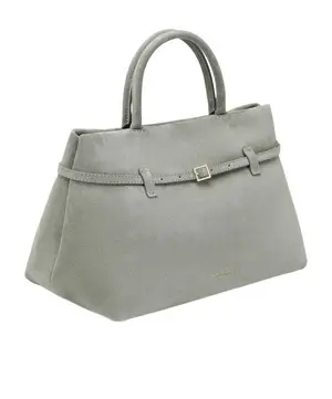 Manu Atelier Buckle Detailed Top Handle Bag - Green