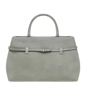 Manu Atelier Buckle Detailed Top Handle Bag - Green