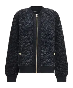 Balmain Sequin-trim Zip Jacket