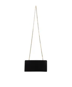 LANVIN Flap Top Chain Detail Clutch Bag
