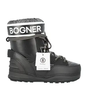 Bogner Logo Lace-up Boots - Black