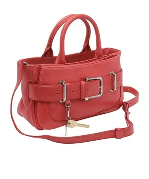 OSOI Brocle Belted Tote Bag - Aged Red