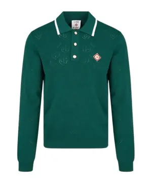 Casablanca Long-sleeve Polo Shirt
