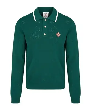 Casablanca Long-sleeve Polo Shirt