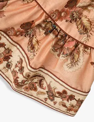 Zimmermann Floral-print Tiered Dress
