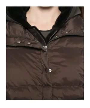 YVES SALOMON Quilted Hooded Jacket