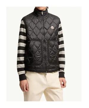 Moncler Reversible Paisley Print Padded Teddy Vest