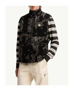 Moncler Reversible Paisley Print Padded Teddy Vest