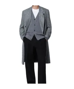 LARDINI Double Breasted Long Coat