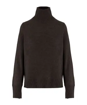 ALLUDE Cashmere Turtleneck Knitted Sweater