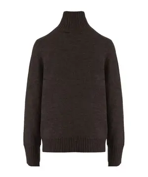 ALLUDE Cashmere Turtleneck Knitted Sweater