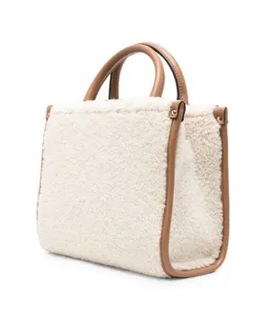 Liu Jo S Top Handle Tote Bag - Cream