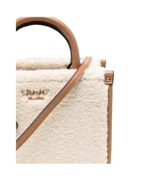 Liu Jo S Top Handle Tote Bag - Cream