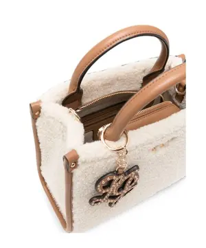 Liu Jo S Top Handle Tote Bag - Cream
